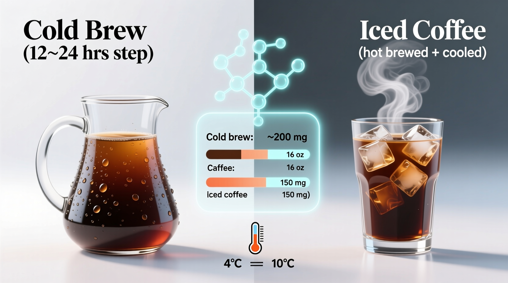 Cold Brew Vs Iced Coffee Does Temperature Really Change Caffeine Levels