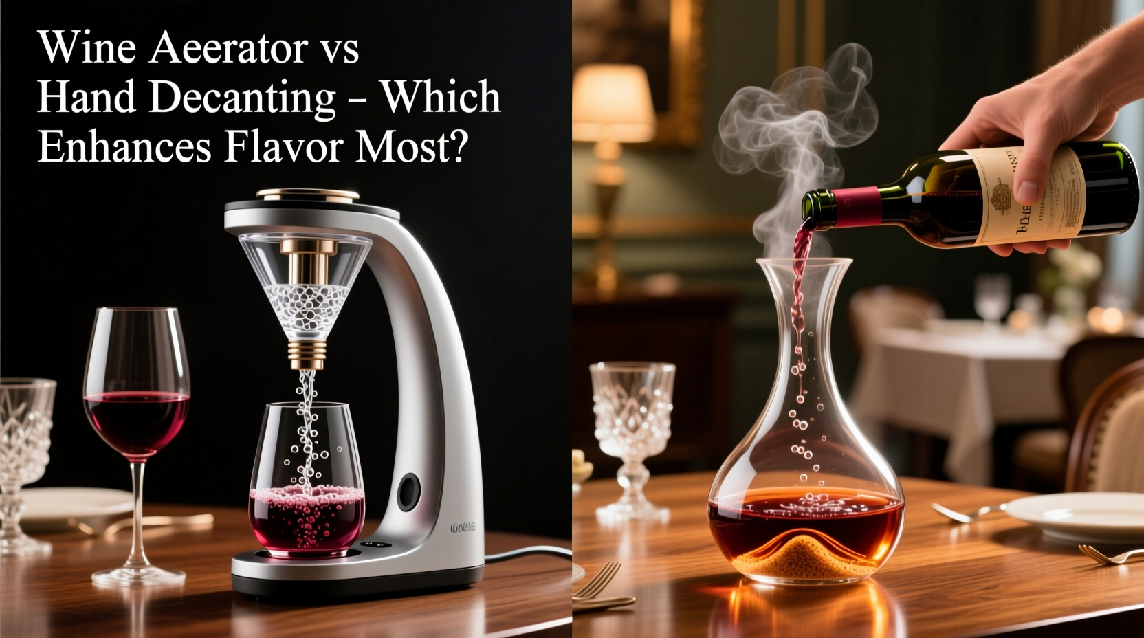 Wine Aerator Devices Vs Decanting By Hand Which Method Improves Flavor Most