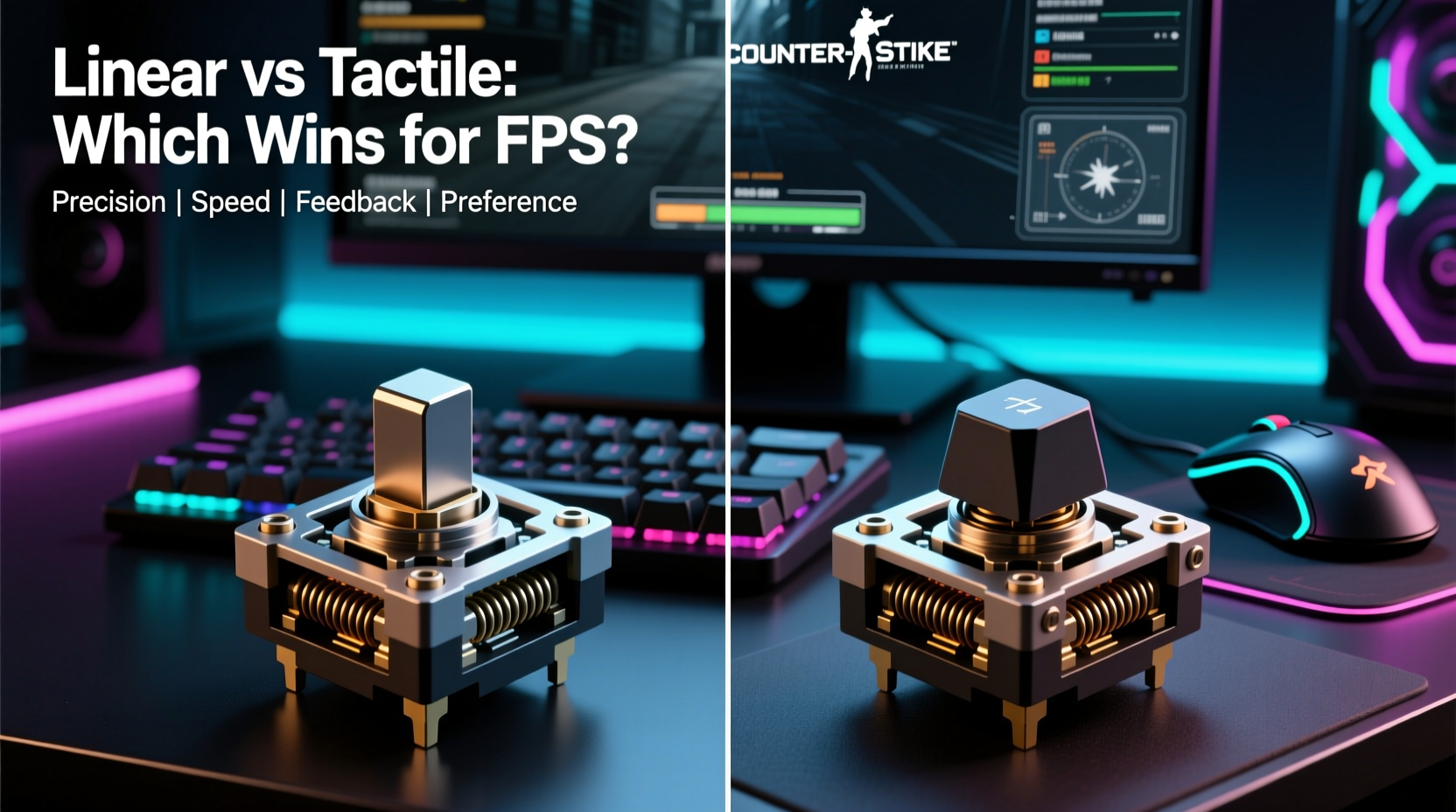 Mechanical Keyboard Switches Linear Vs Tactile Which One Is Better For ...