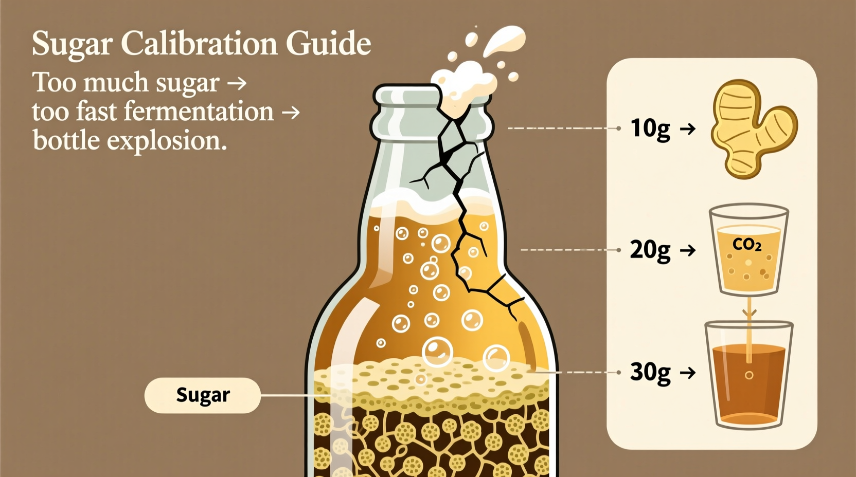 Why Does My Homemade Ginger Beer Ferment Too Fast And Explode Bottles ...