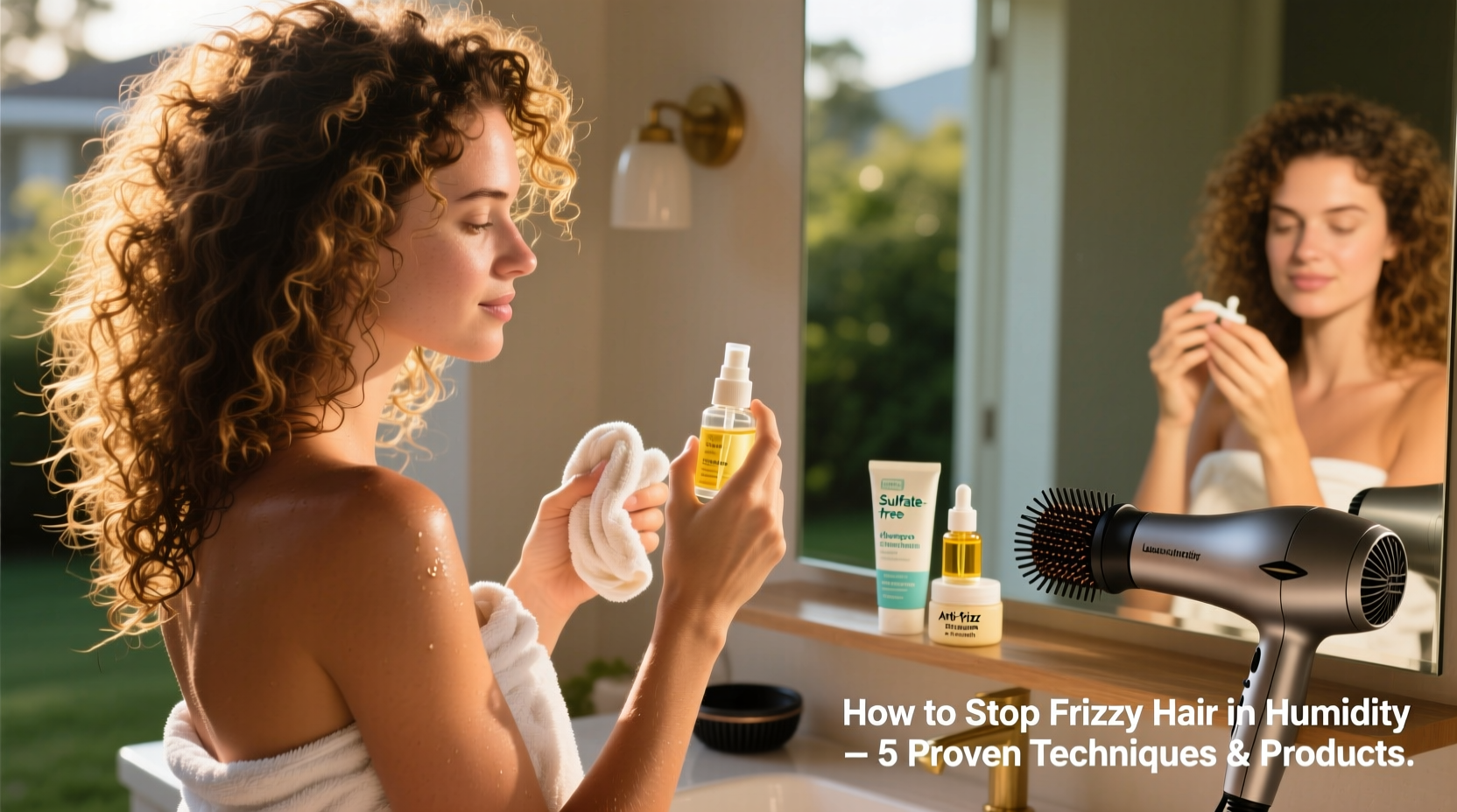 How To Stop Frizzy Hair In Humidity Using Products And Techniques