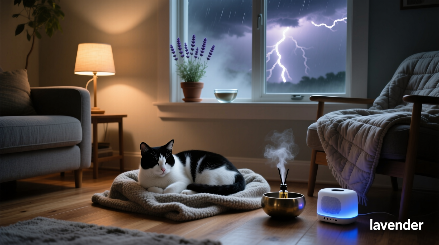 How To Calm An Anxious Cat During Thunderstorms Using Natural Techniques