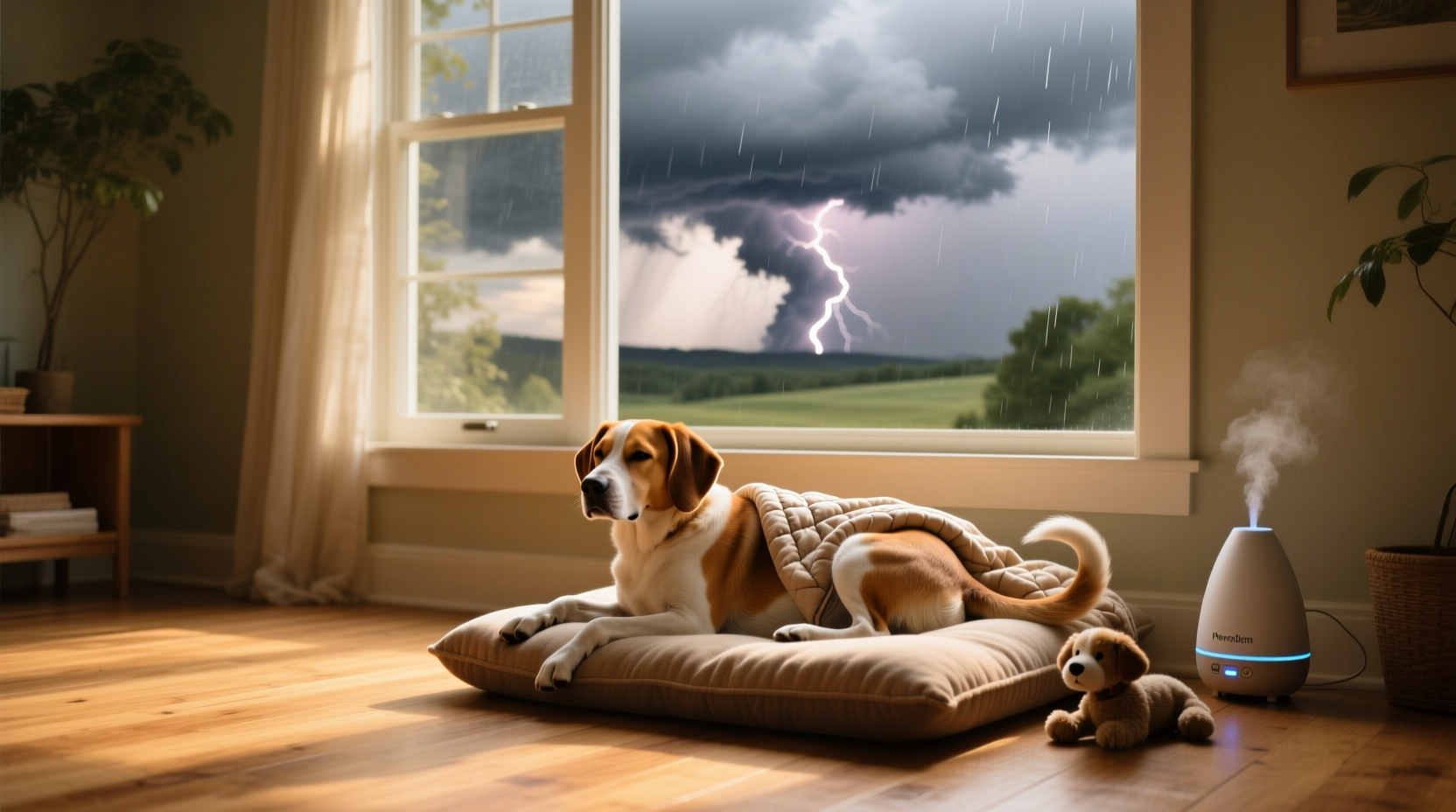 How To Naturally Reduce Dog Anxiety During Thunderstorms Without Sedatives