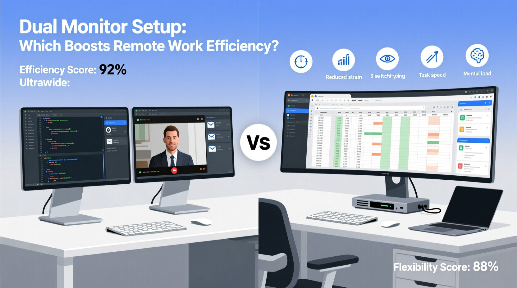 Dual Monitor Setup Vs Ultrawide Which Boosts Remote Work Efficiency