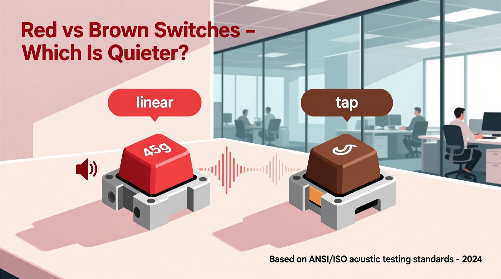 Mechanical Keyboard Red Vs Brown Switches Which Is Quieter For Open ...