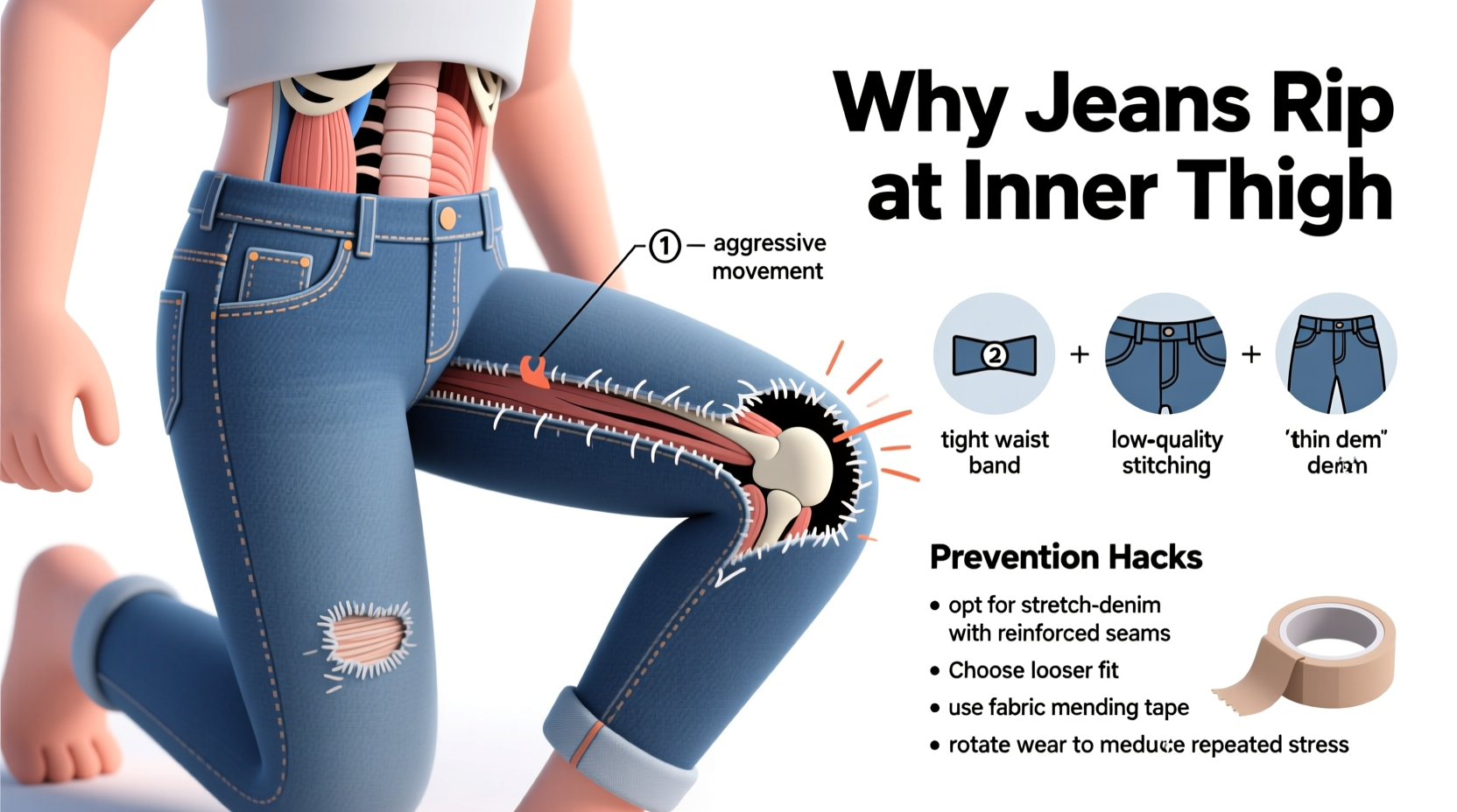 Why Are My Jeans Ripping At The Inner Thigh Causes And Prevention Hacks