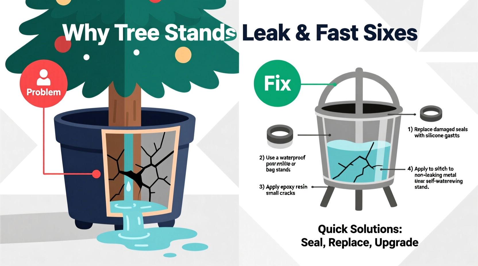 Why Do Some Christmas Tree Stands Leak Water And How To Fix Them Fast