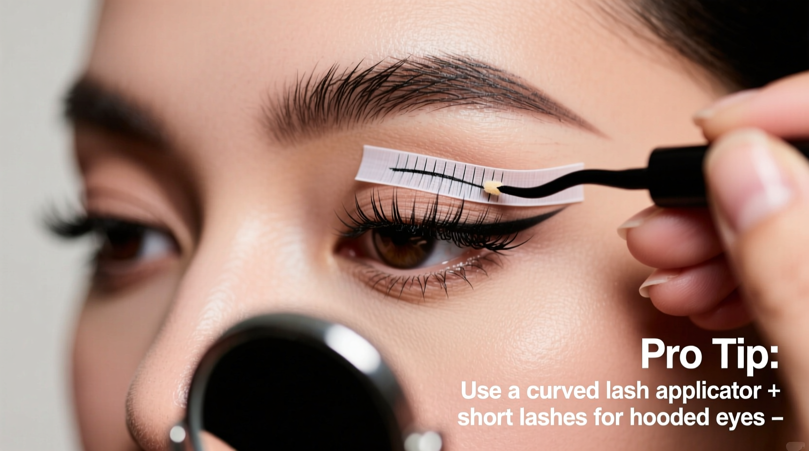 How To Apply False Lashes On Hooded Eyes So They Actually Show