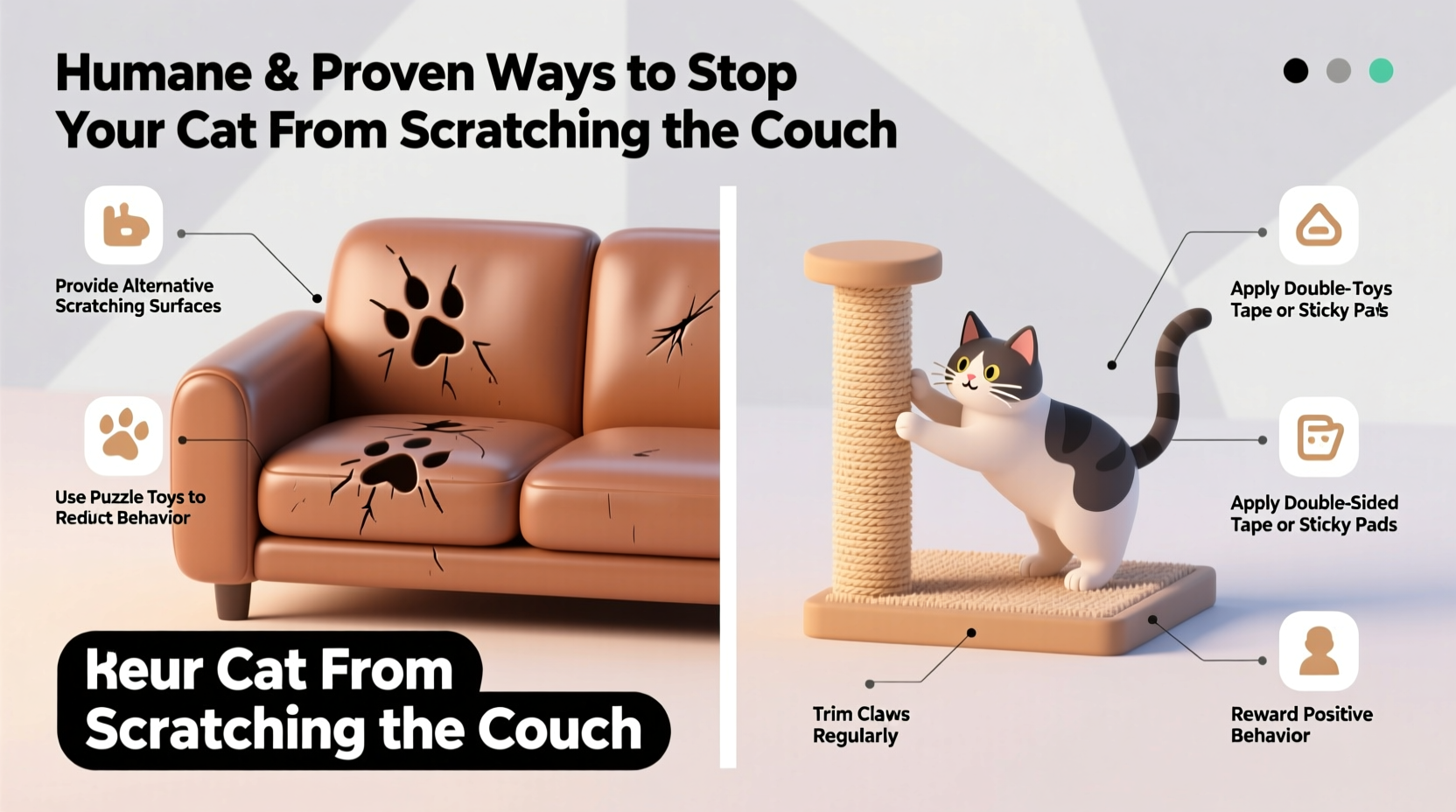 How To Stop Your Cat From Scratching The Couch Humane And Proven Methods