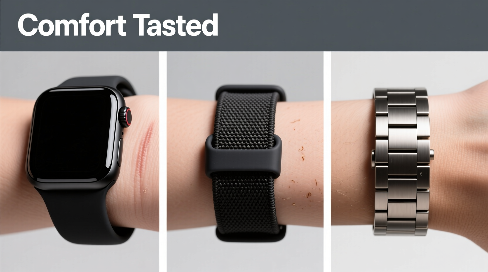 Smartwatch Bands Comparison Silicone Vs Nylon Vs Titanium Comfort Tested