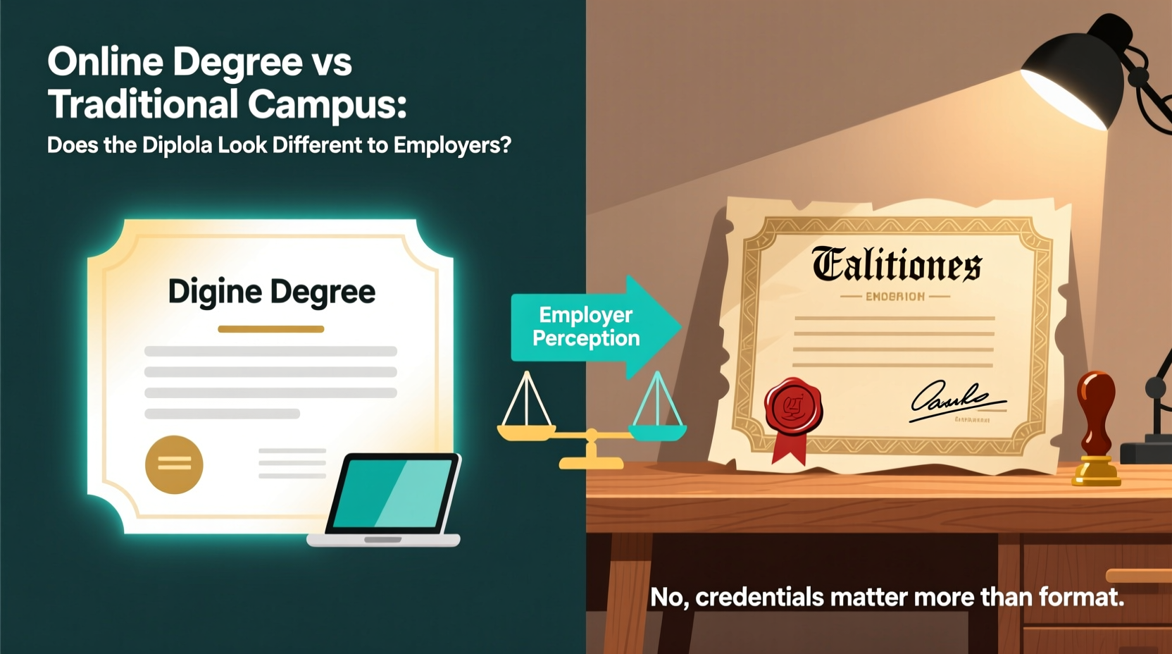 Online Degree Vs Traditional Campus Does The Diploma Look Different To ...