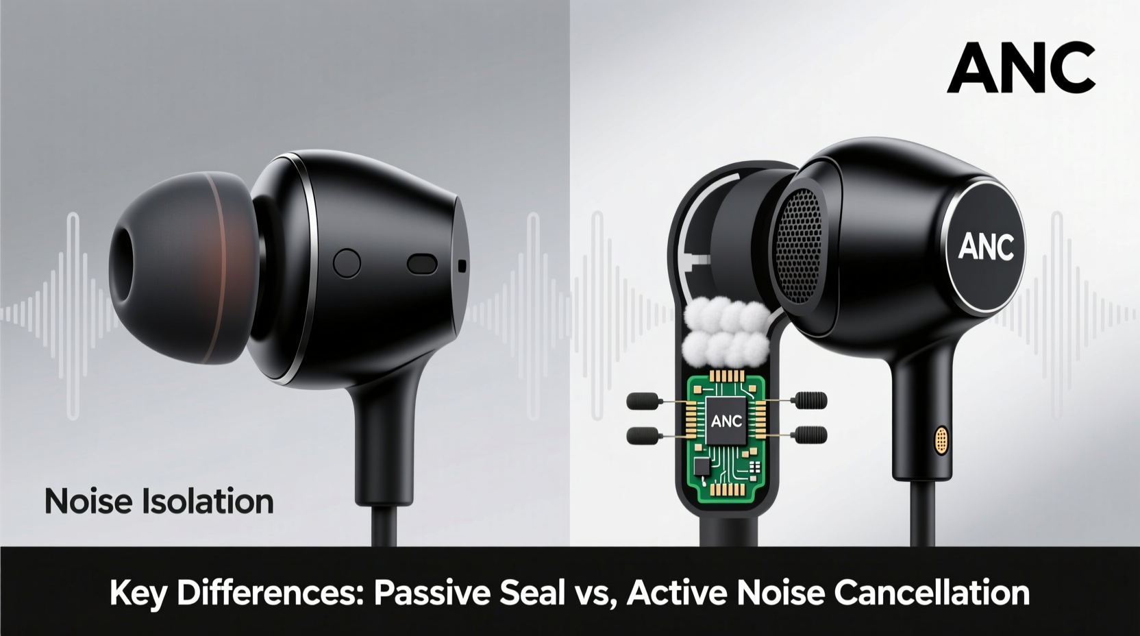 Noise Isolating Earphones Vs Active Noise Canceling Key Differences
