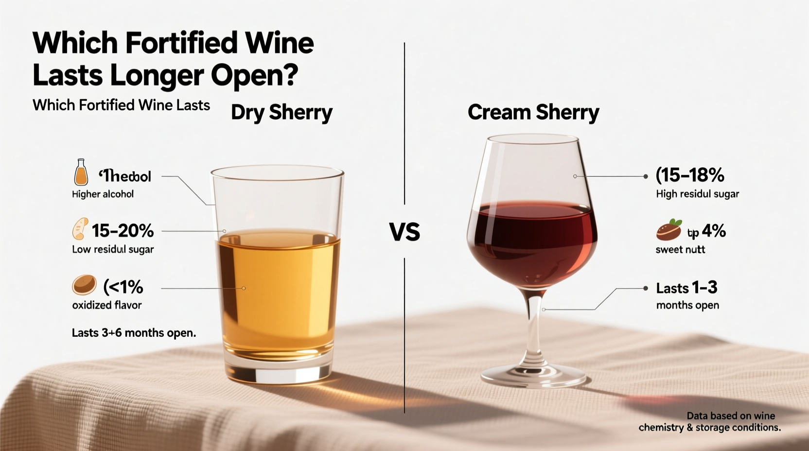 Dry Sherry Vs Cream Sherry Which Fortified Wine Lasts Longer Open