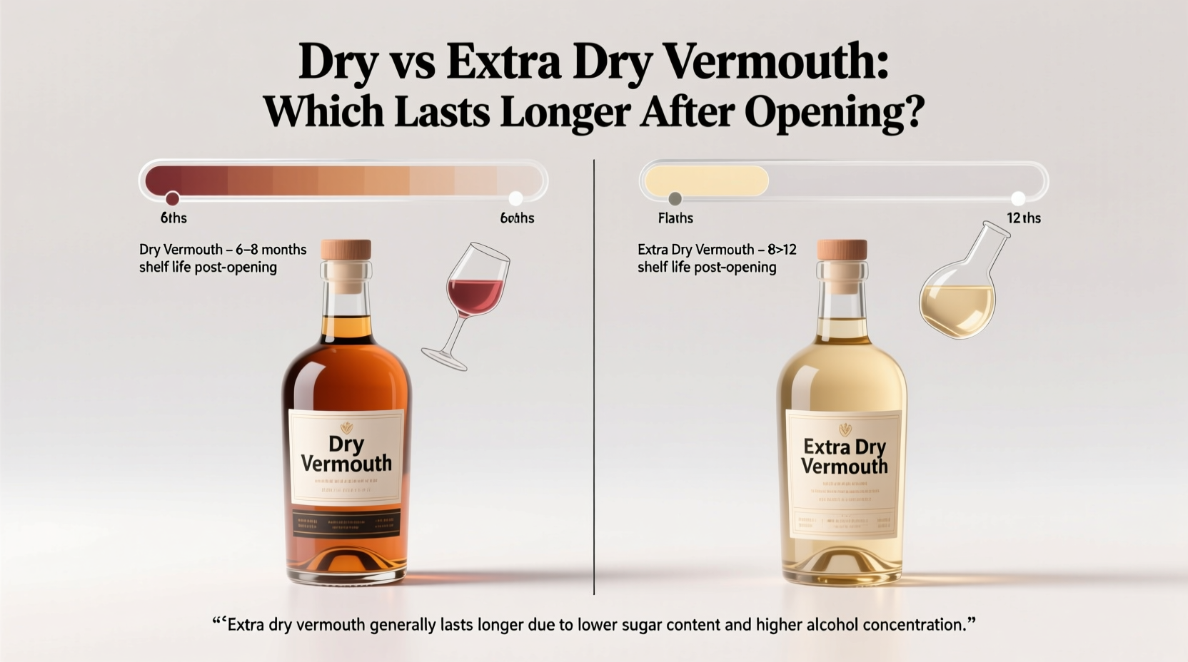 Dry Vs Extra Dry Vermouth Which One Lasts Longer After Opening