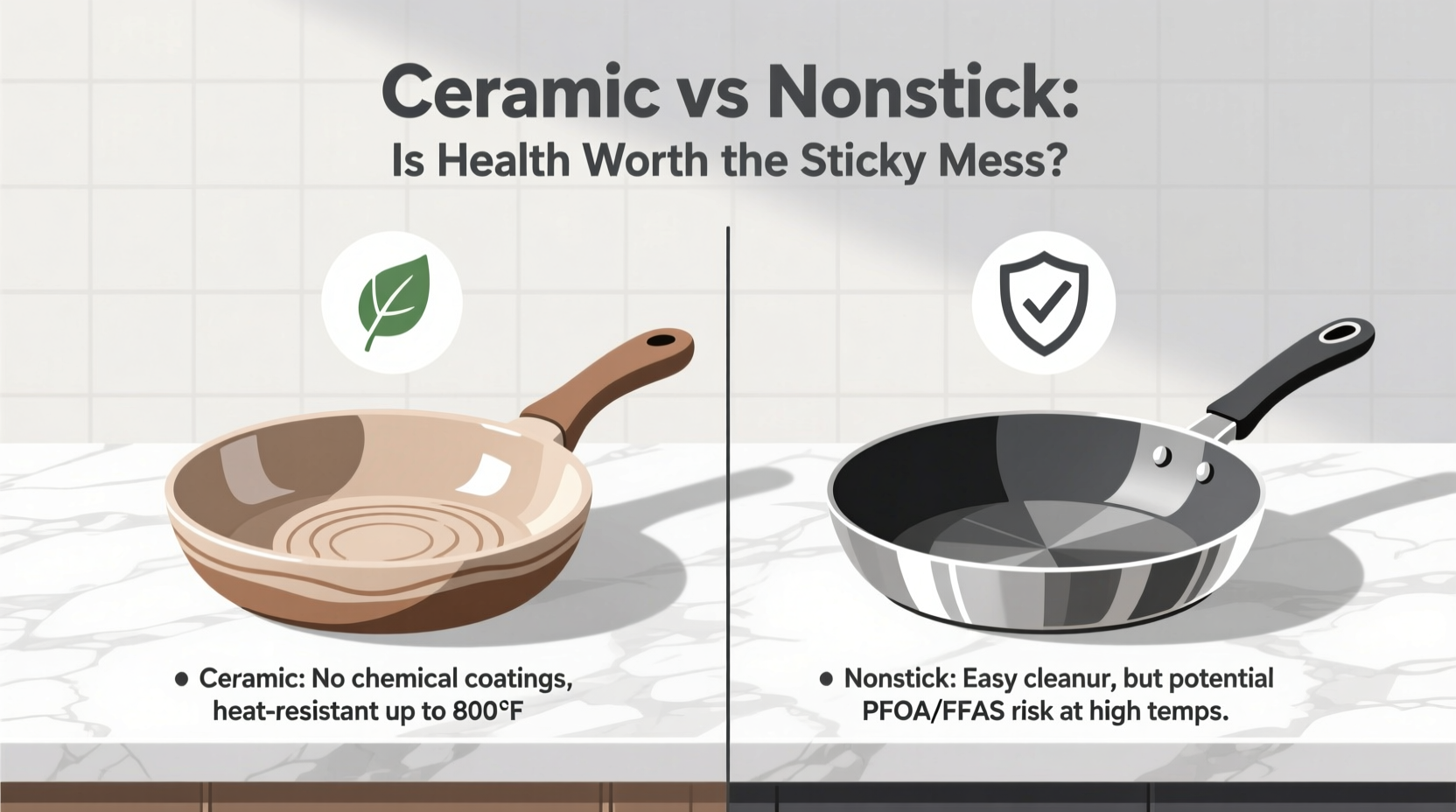 Ceramic Vs Nonstick Pan Is The Health Safety Worth The Sticky Mess