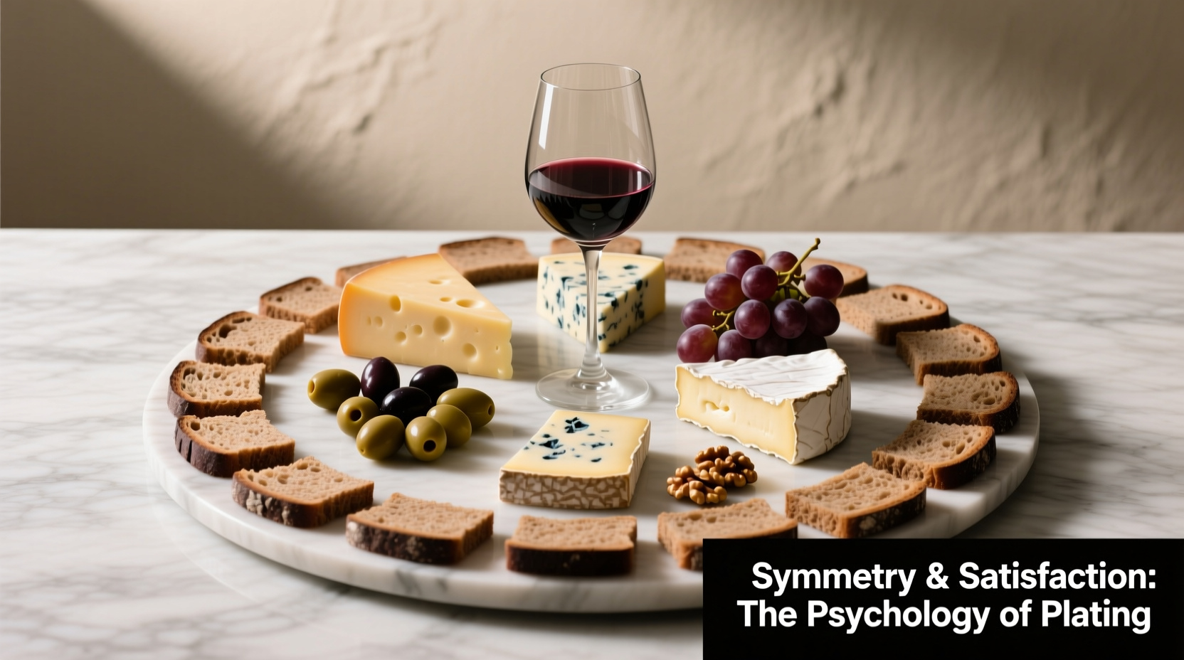 Wine And Cheese Board Symmetry Rules Aesthetic Psychology Behind Plating