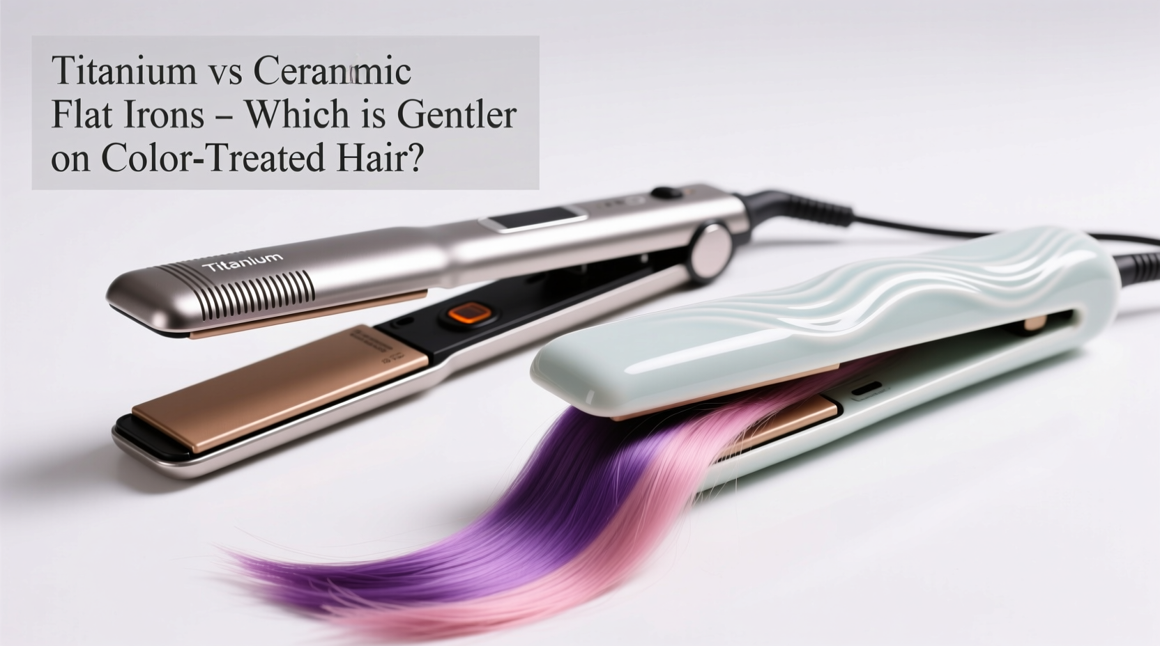 Titanium Vs Ceramic Flat Irons Which Is Gentler On Color Treated Hair