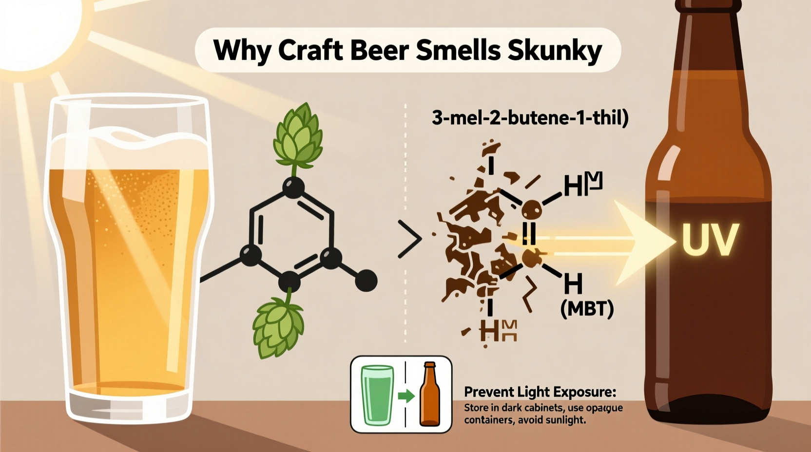 Why Does My Craft Beer Smell Skunky And How To Prevent Light Exposure
