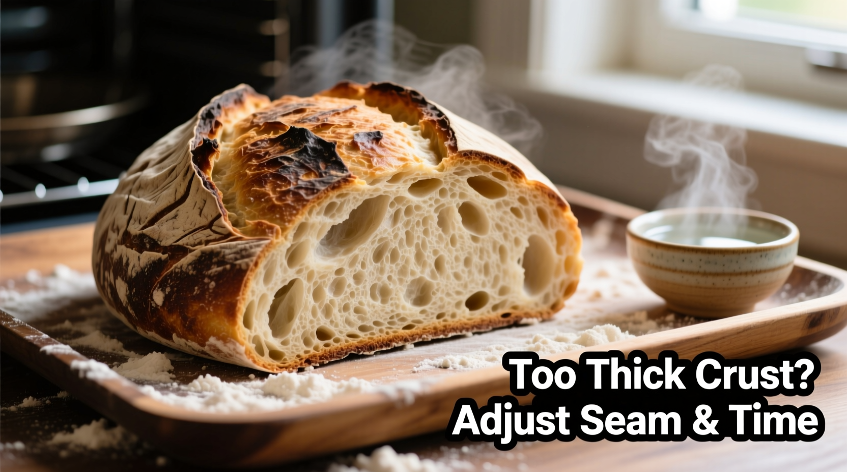 Why Is My Sourdough Crust Too Thick Adjusting Bake Time And Steam