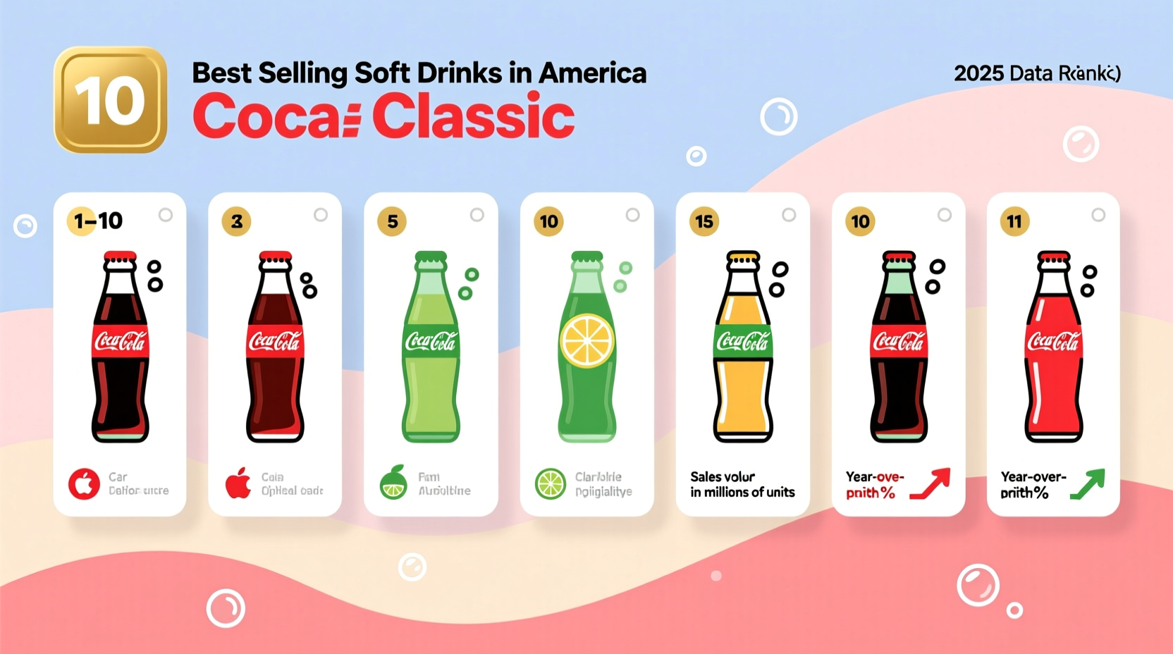 Top 10 Best Selling Soft Drinks in America (2025 Data & Rankings)
