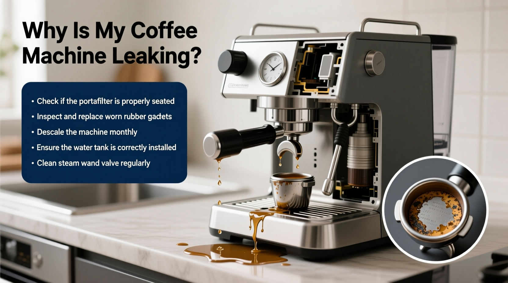 Why Is My Coffee Machine Leaking And Simple Troubleshooting Steps