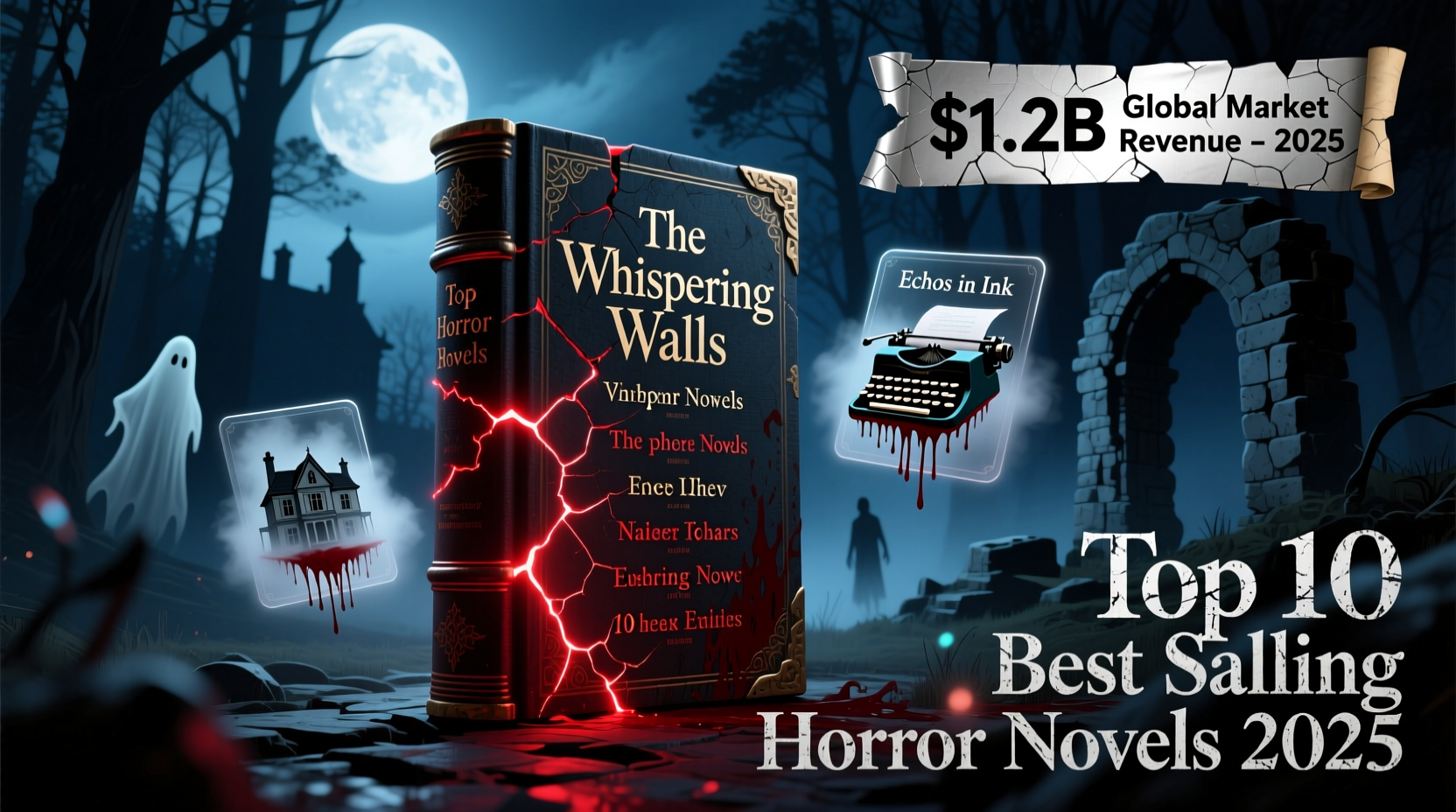 Top 10 Best Selling Horror Novels 2025: $1.2B Market Trends & Sales Data