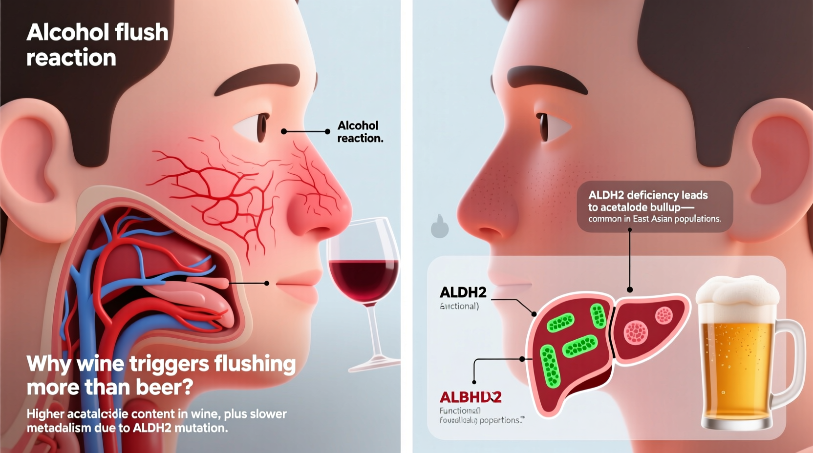 Why Do Some People Get Flushed Drinking Wine But Not Beer—and Is ALDH2 ...