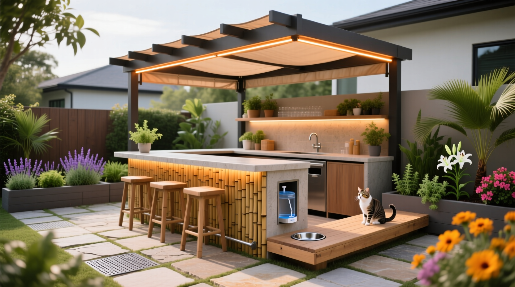 How To Design A Pet-friendly Patio Bar Without Toxic Risks