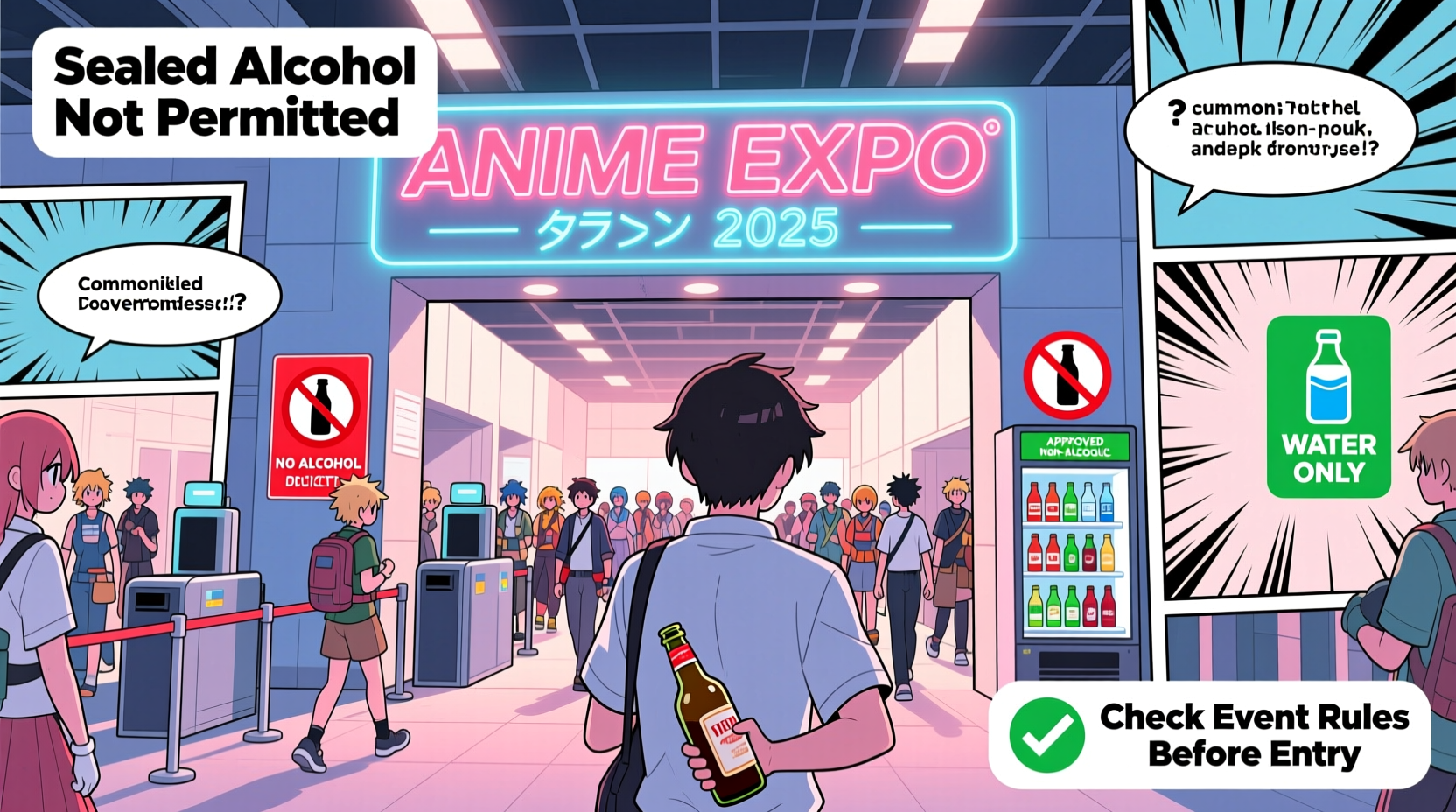 Anime Convention Drink Policies Can You Bring Sealed Alcohol Into Events