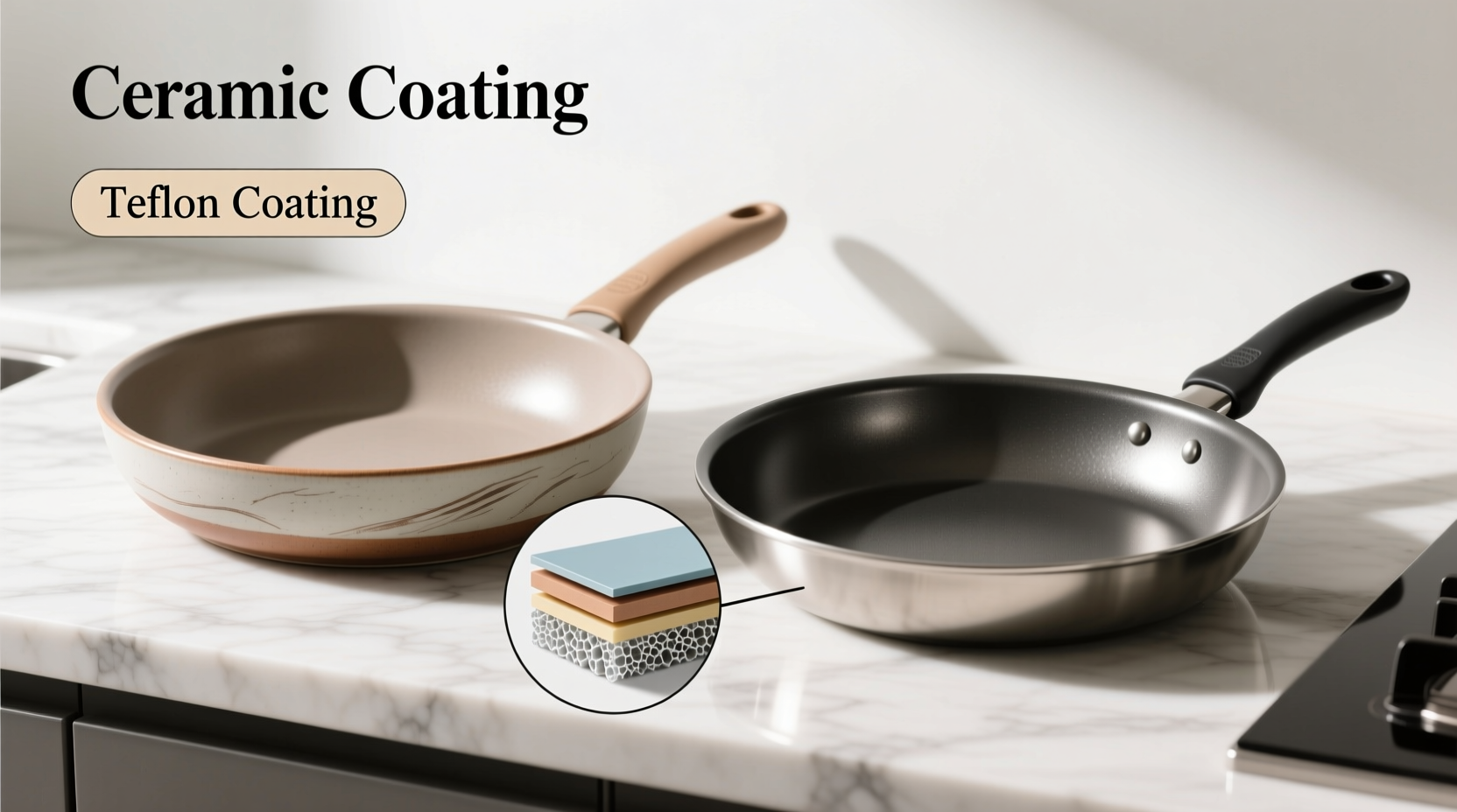Ceramic Pan Vs Teflon Pan Which Nonstick Coating Lasts Longer