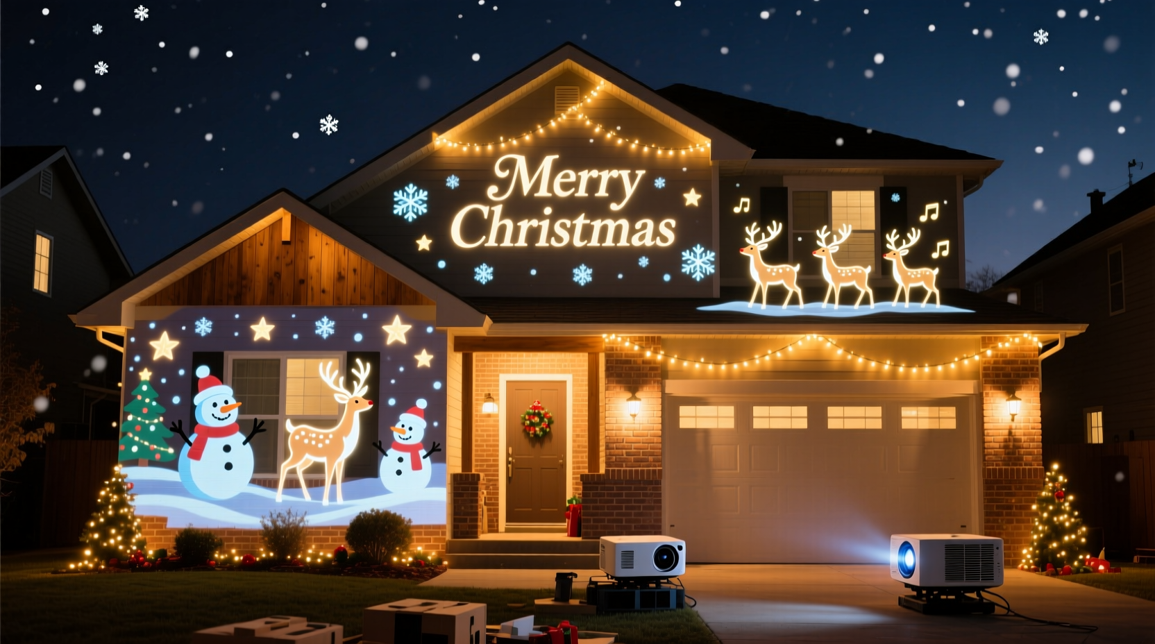 Projection Mapping On House For Christmas Is It DIY Possible