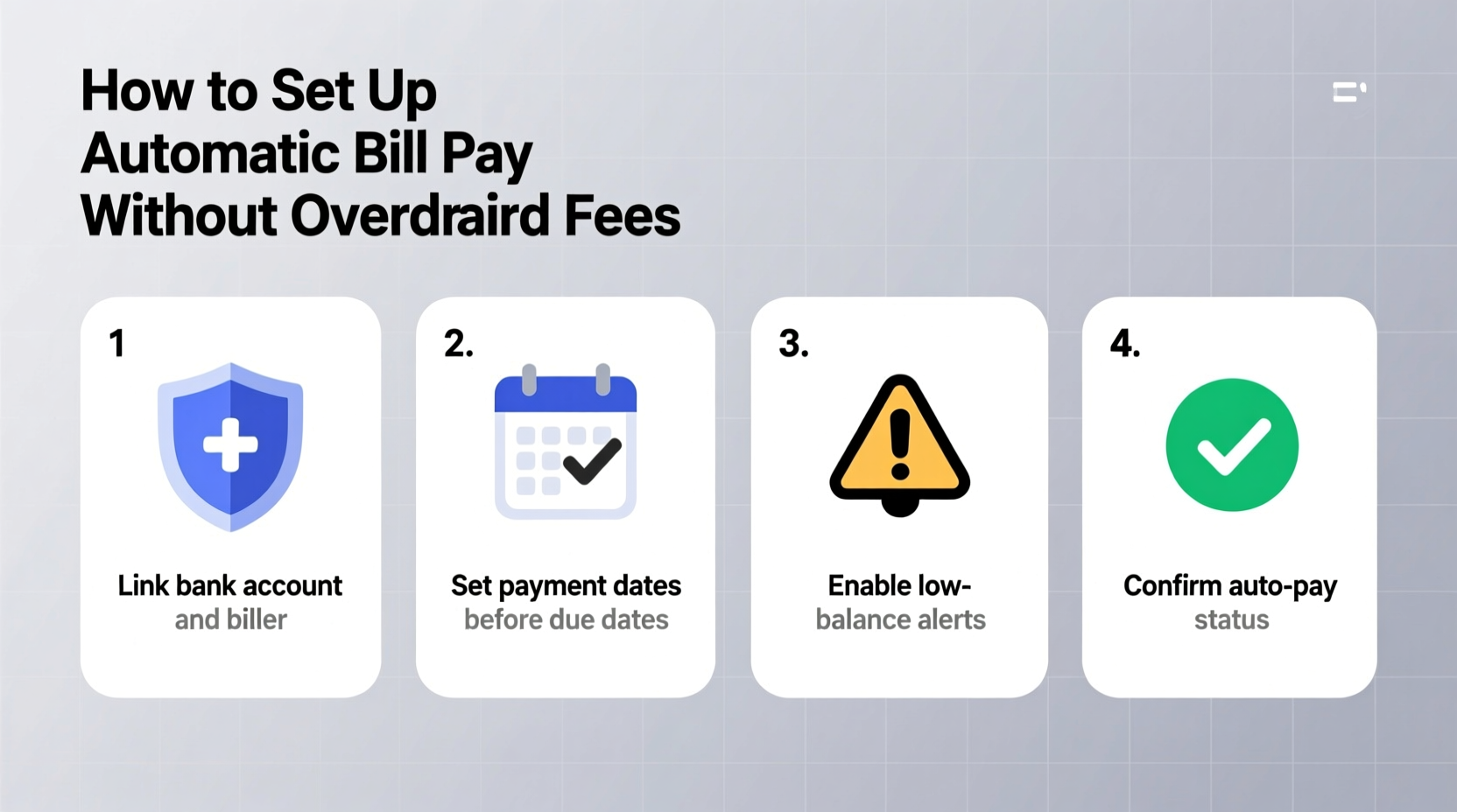 How To Set Up Automatic Bill Pay Without Risking Overdraft Fees