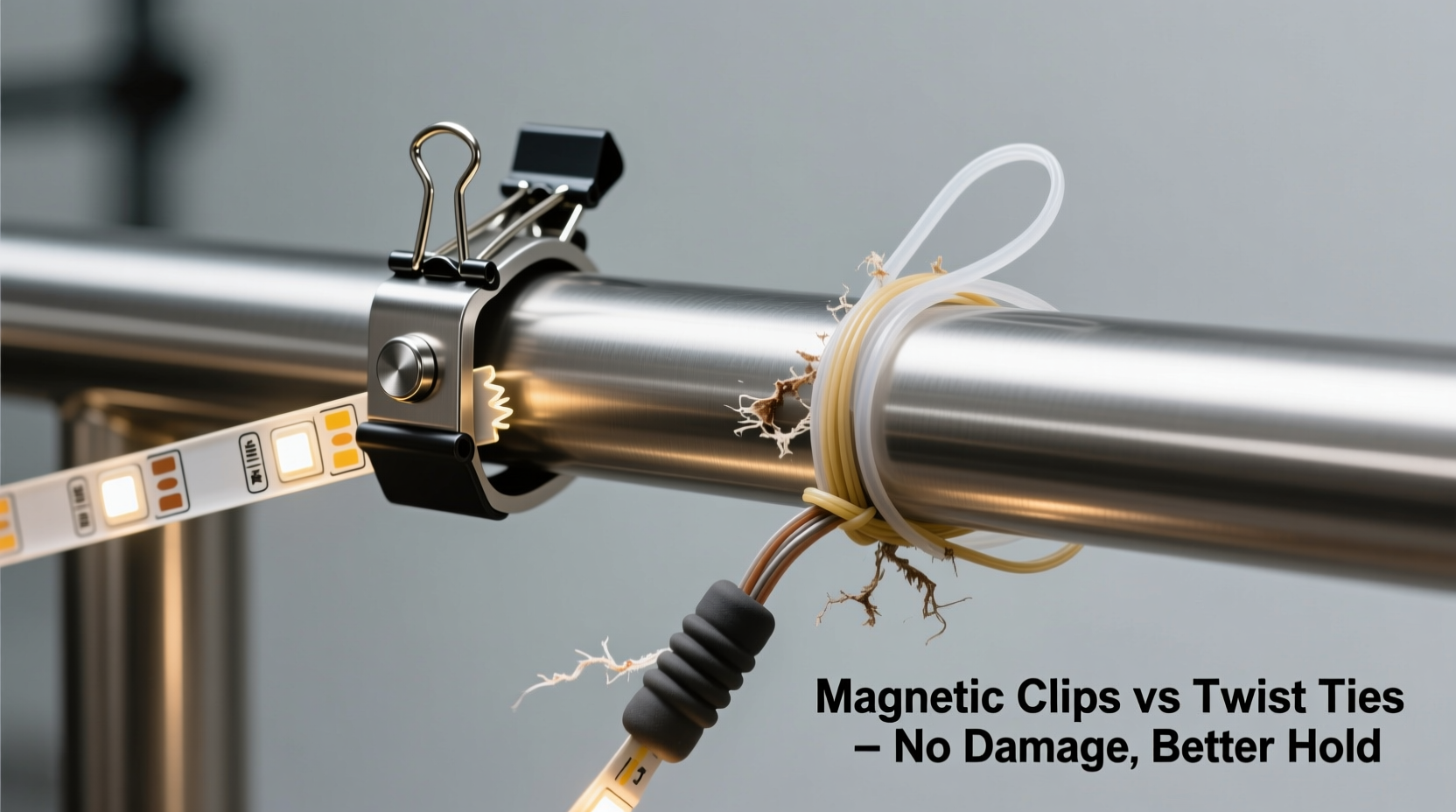 Magnetic Light Clips Vs Plastic Twist Ties For Securing Lights On Metal ...