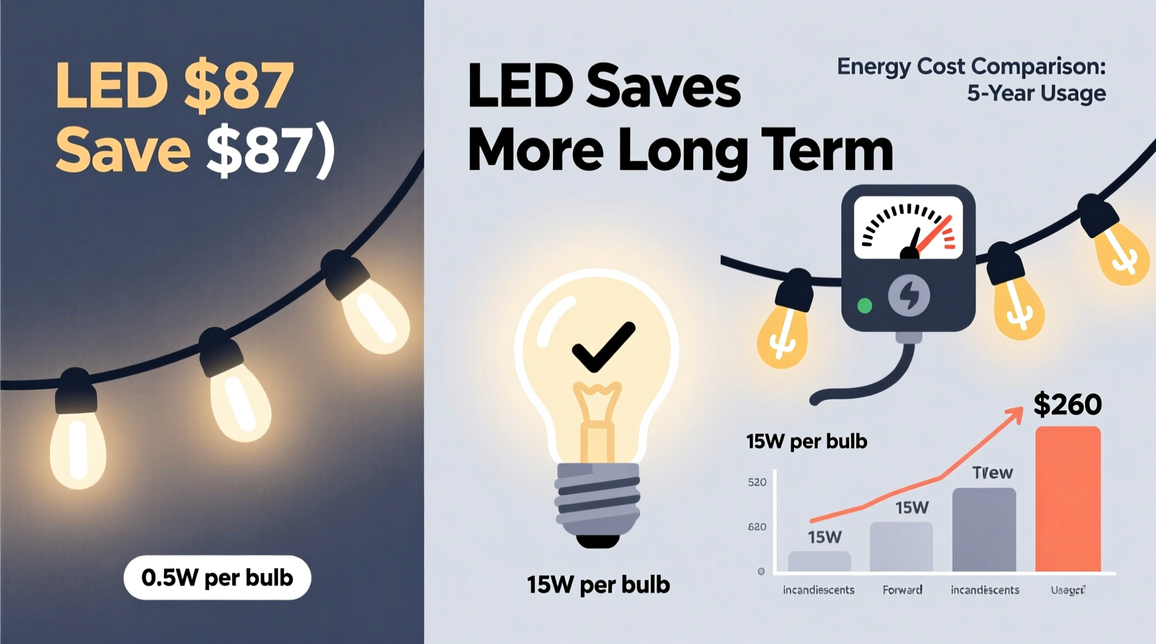 Led Vs Incandescent Christmas Lights Which Saves More On Energy Bills ...