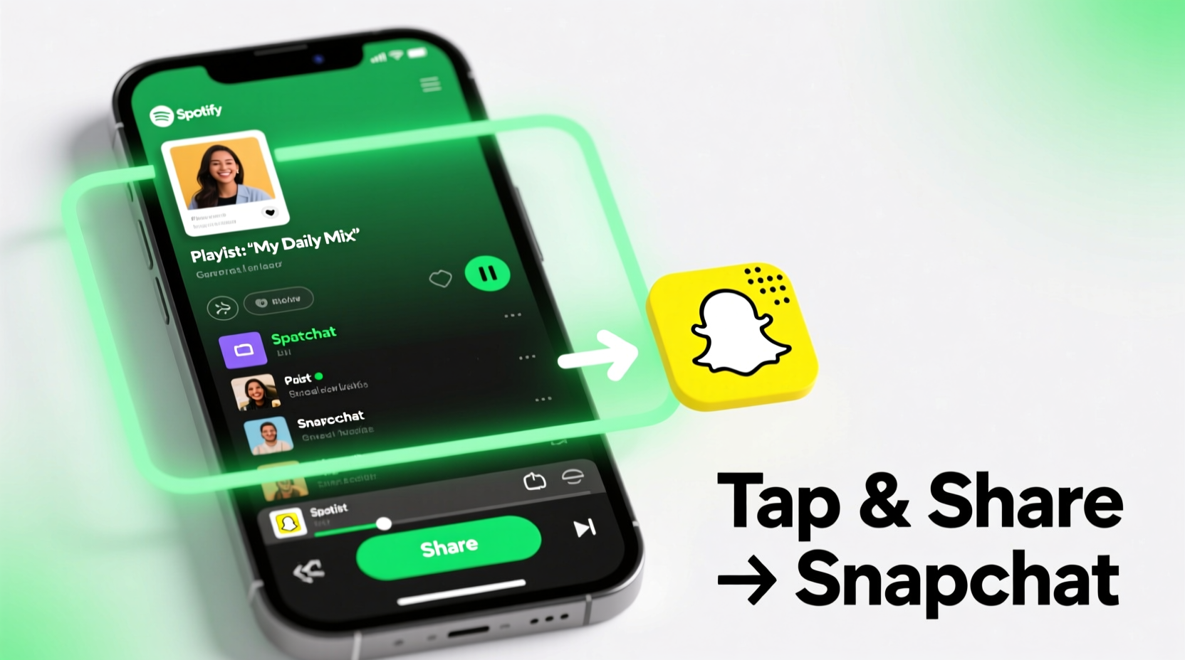 How To Share A Spotify Playlist On Snapchat Without Leaving The App