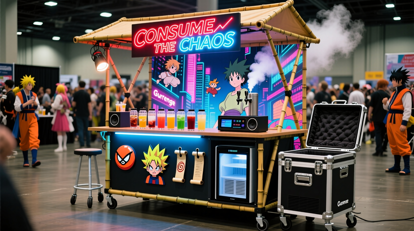 How To Build A Portable Anime-themed Bar Kit For Con Conventions With ...