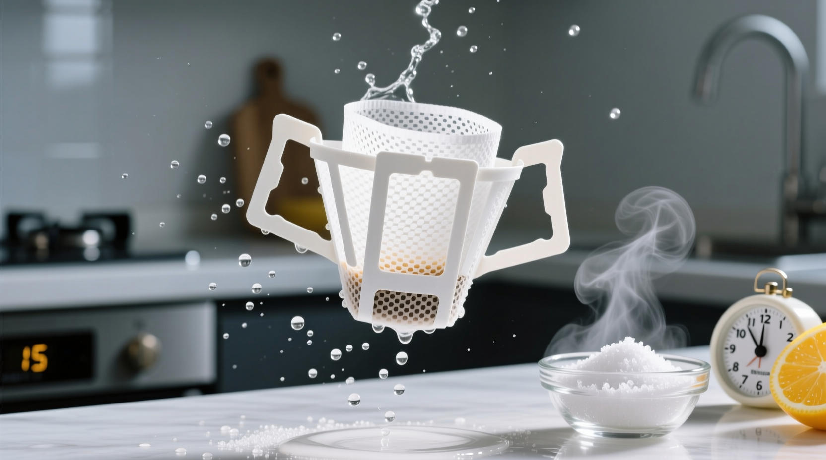 Citric Acid Coffee Filter Cleaning