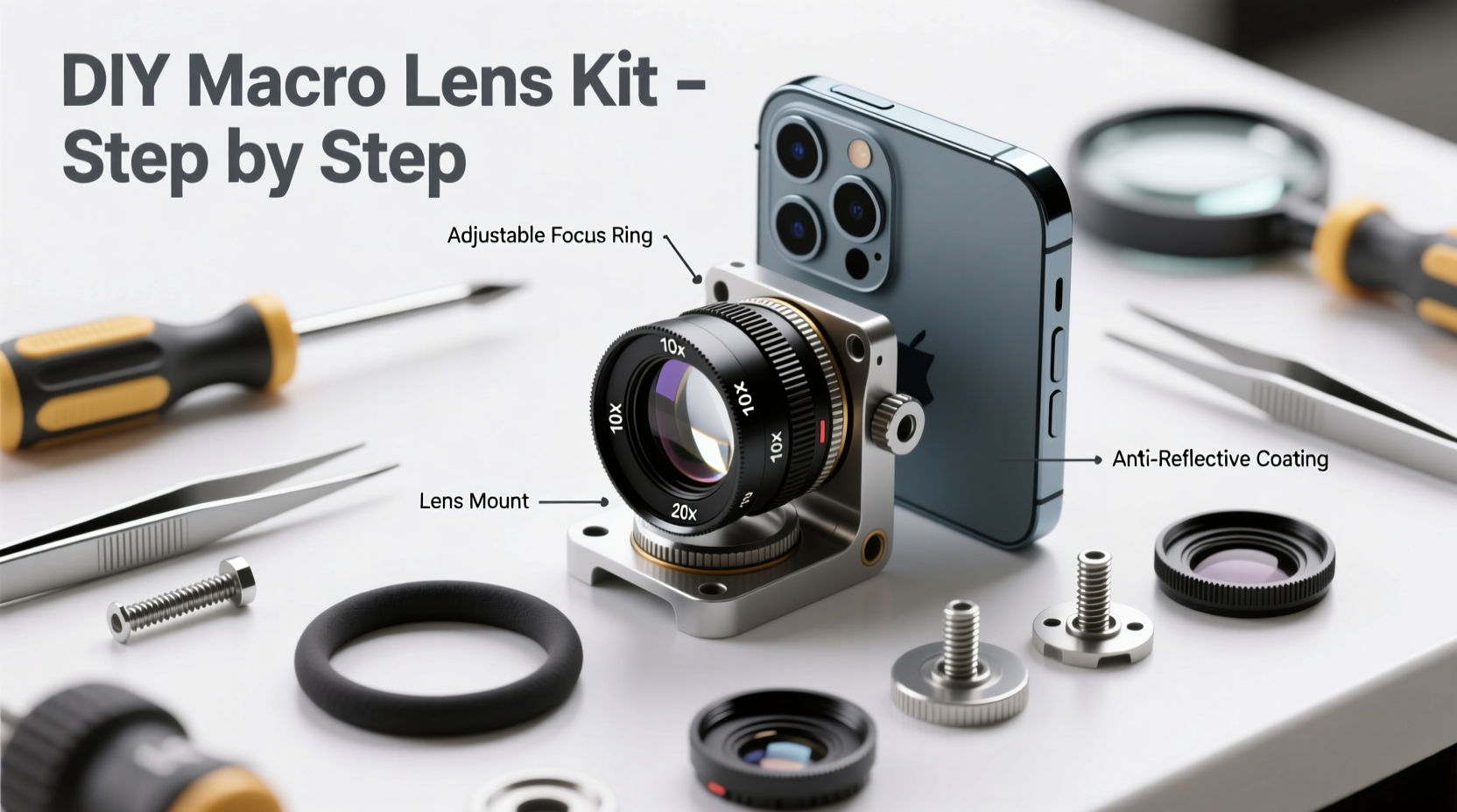 How To Make A DIY Phone Camera Lens Kit For Macro Shots