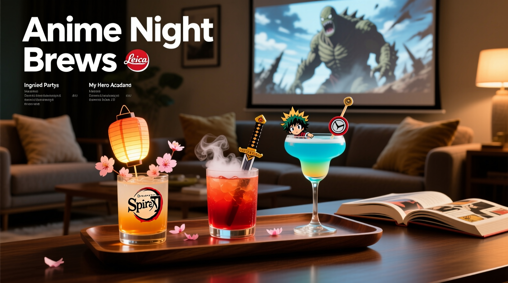 How To Pair Anime-themed Cocktails With Your Next Watch Party Menu