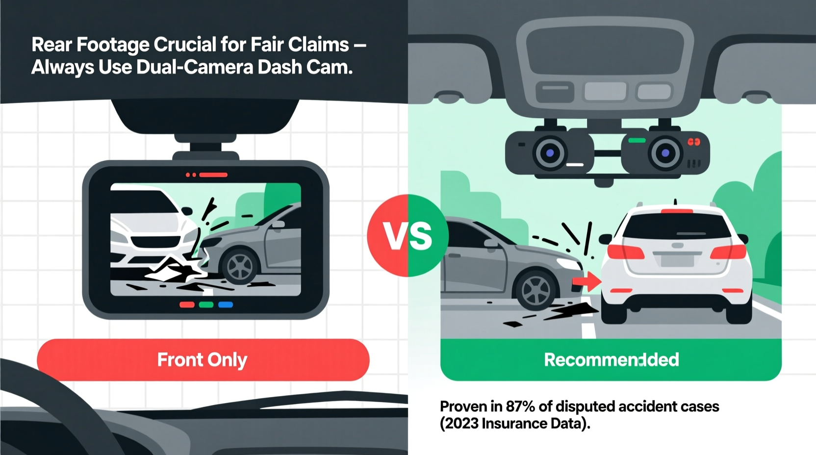 Dash Cam Front And Rear Vs Front Only Is Rear Footage Crucial For ...