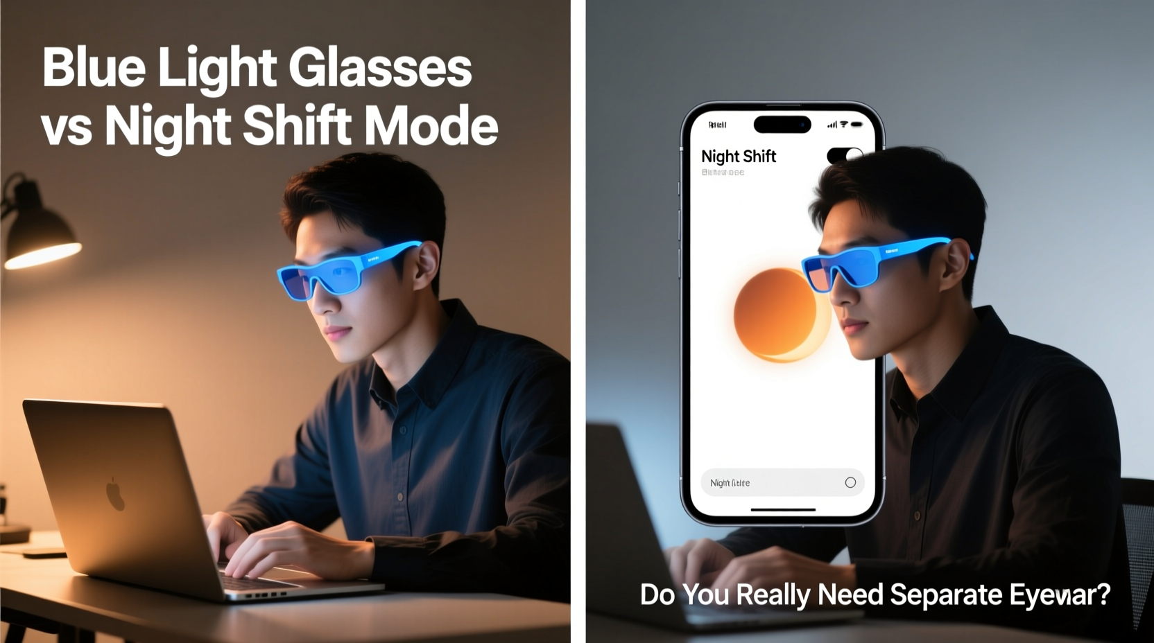 Blue Light Glasses Vs Night Shift Mode Do You Really Need Separate Eyewear