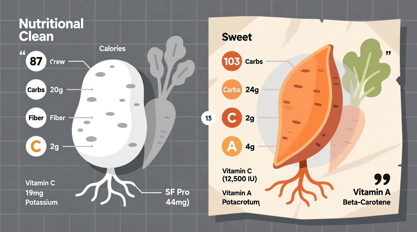 White Potato vs Sweet Potato: Nutritional Facts Compared