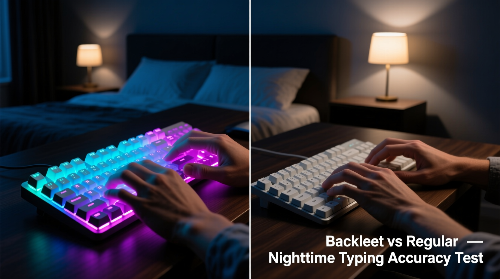 Backlit Keyboard Vs Regular For Nighttime Typing Accuracy Test
