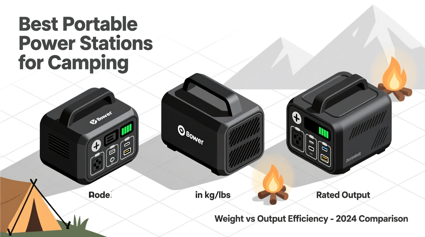 Best Portable Power Stations For Camping Compared By Weight And Output