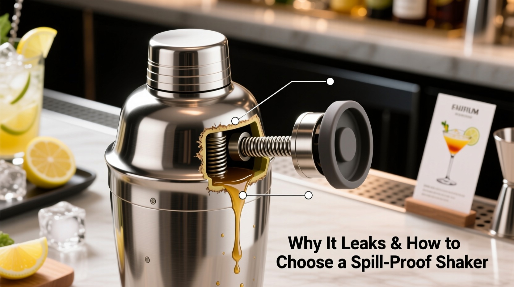 Why Does My Cocktail Shaker Leak And How To Choose A Truly Spill-proof ...