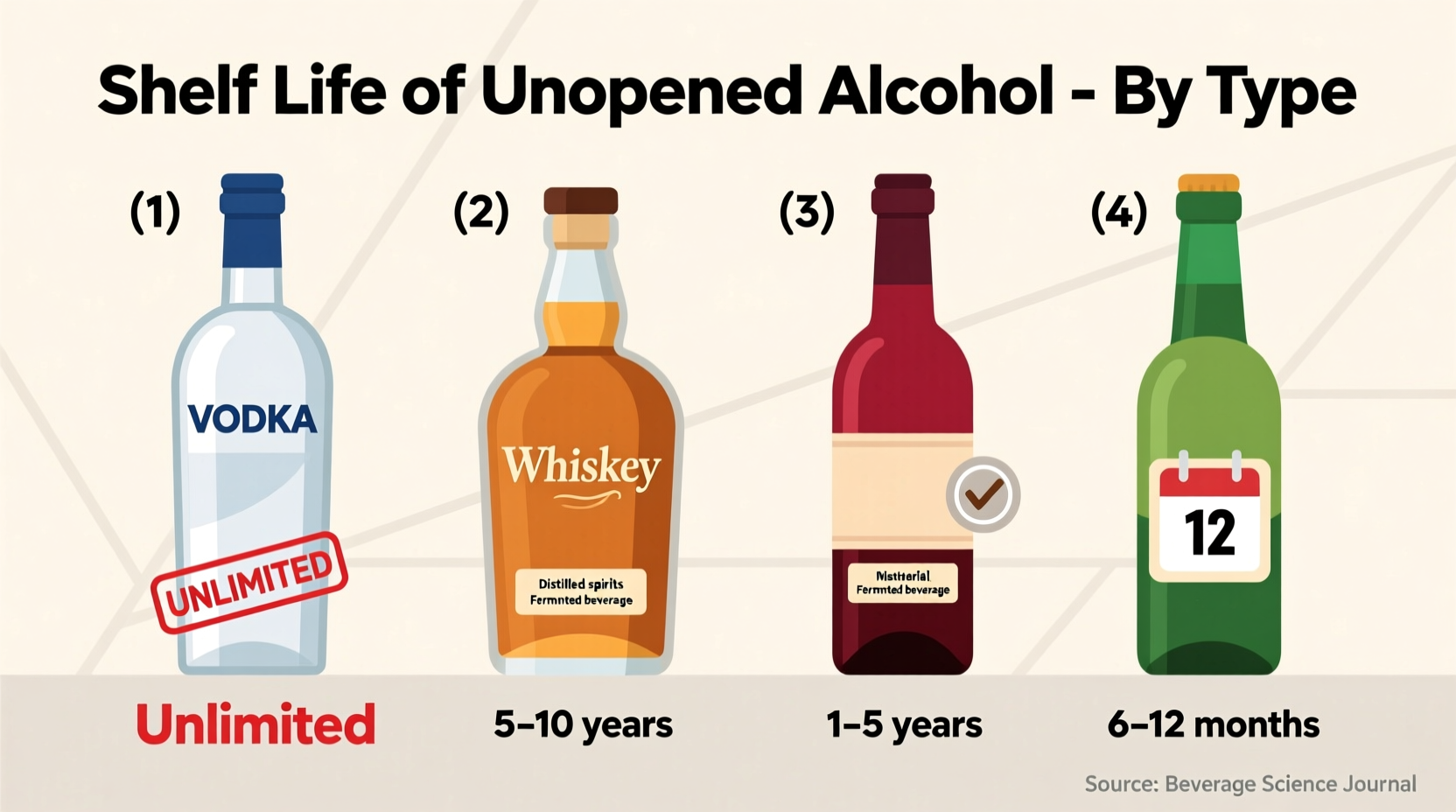 Does Alcohol Expire In Unopened Bottles Shelf Life By Type