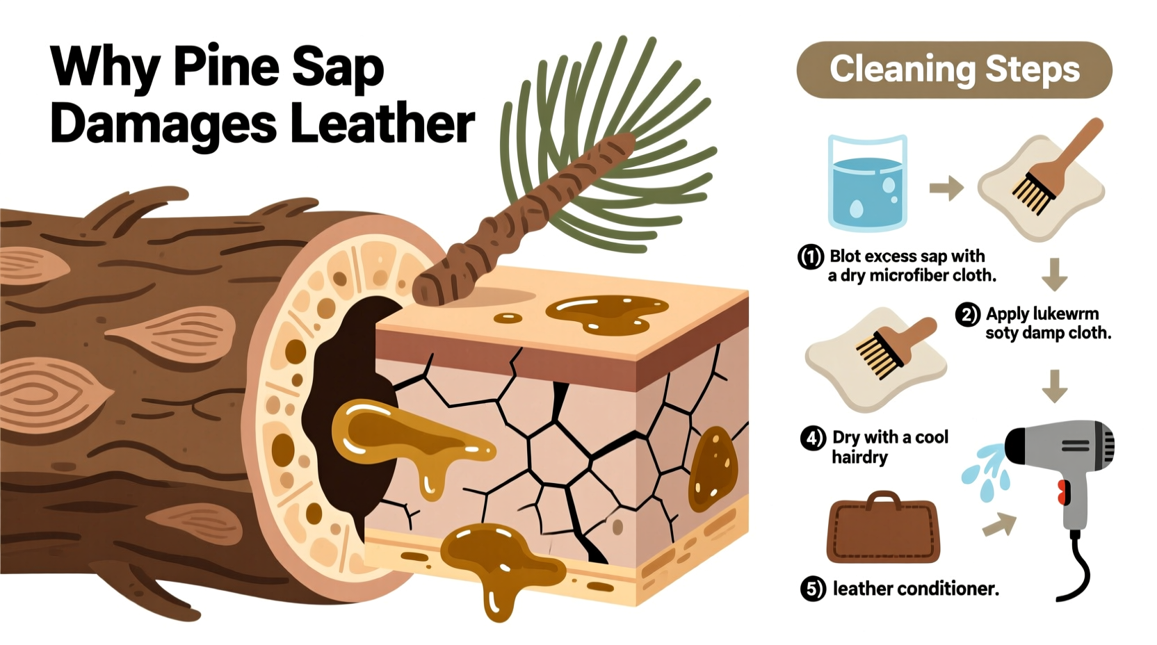 Why Does Pine Sap From Real Trees Ruin Leather Furniture And How To ...