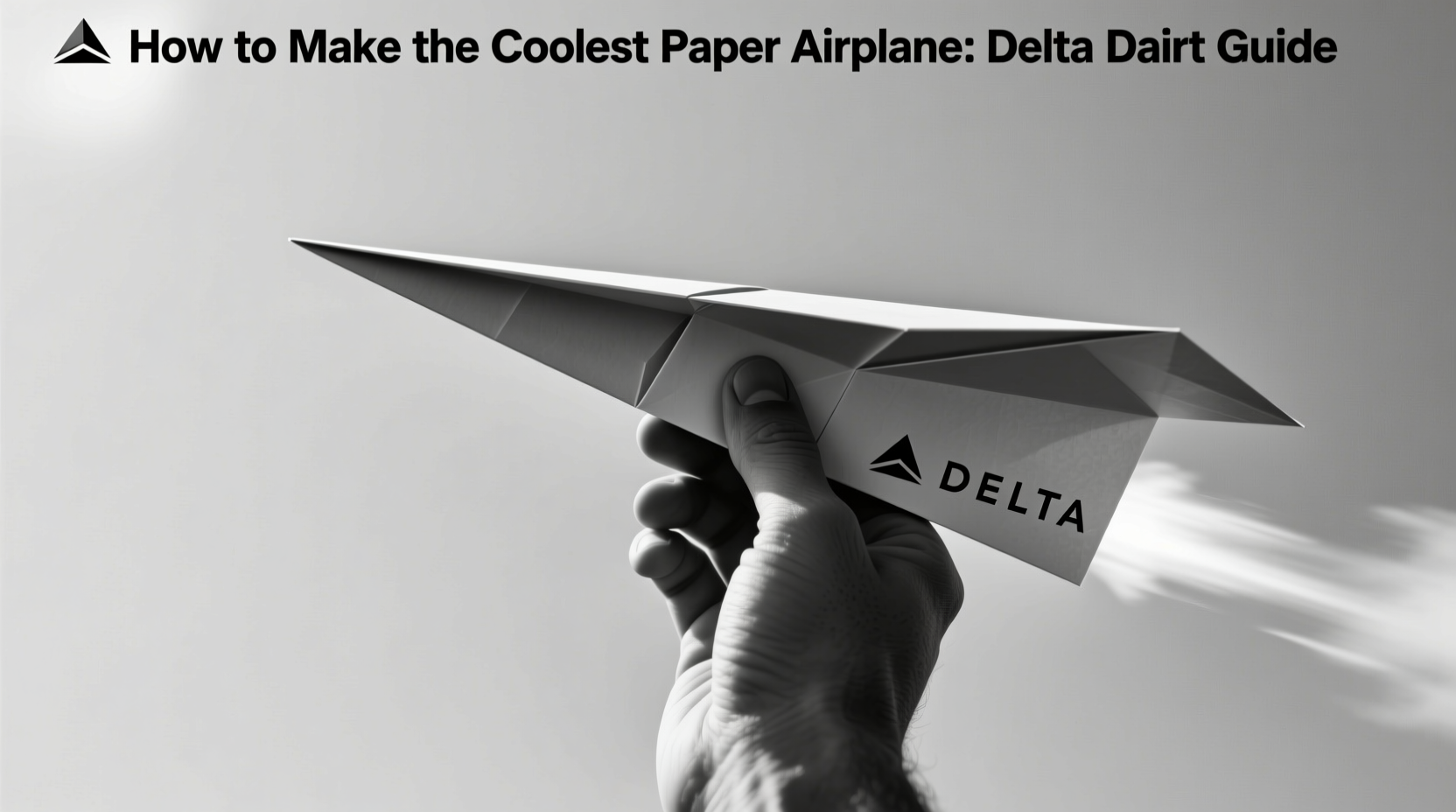 How to Make the Coolest Paper Airplane: Delta Dart Guide