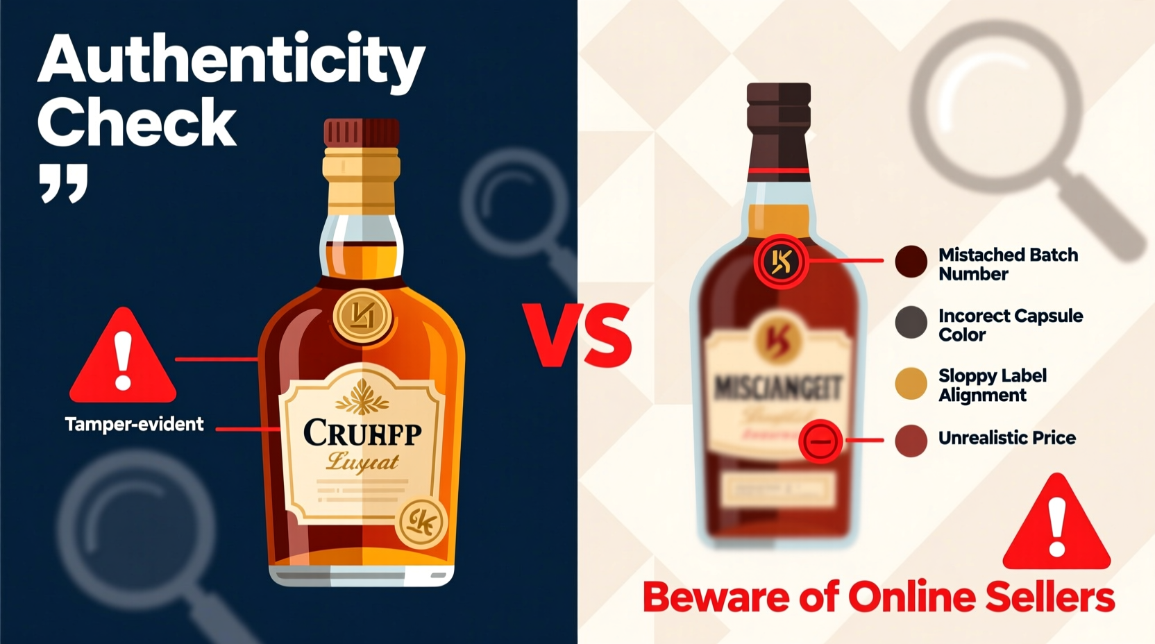 How To Identify Counterfeit Luxury Liquor Bottles Online Red Flags