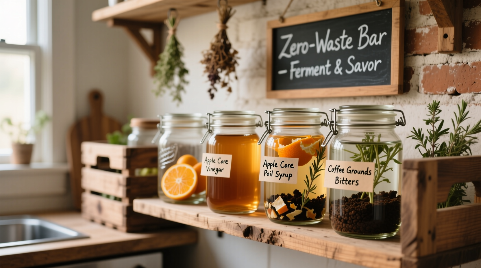 How To Create A Zero-waste Home Bar Using Scraps For Vinegars And Syrups